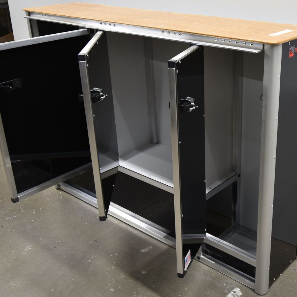 Sprinter 144 Wheel Well Cabinet - Trail Kitchens