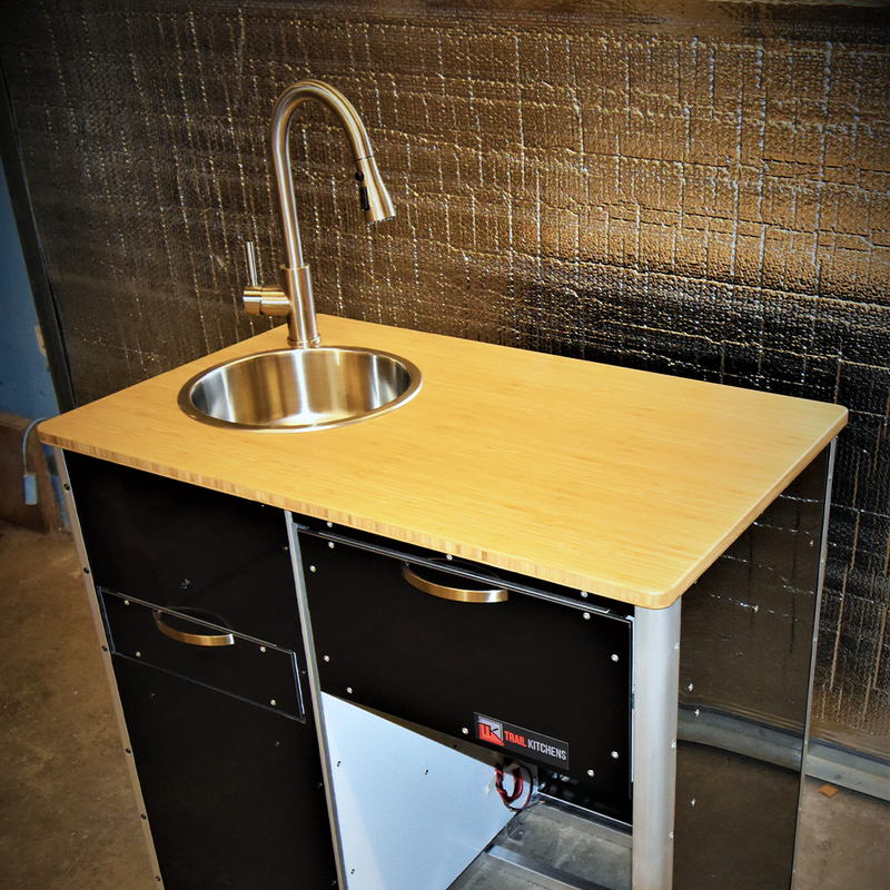 Campervan Kitchen Pod with Fridge - Trail Kitchens