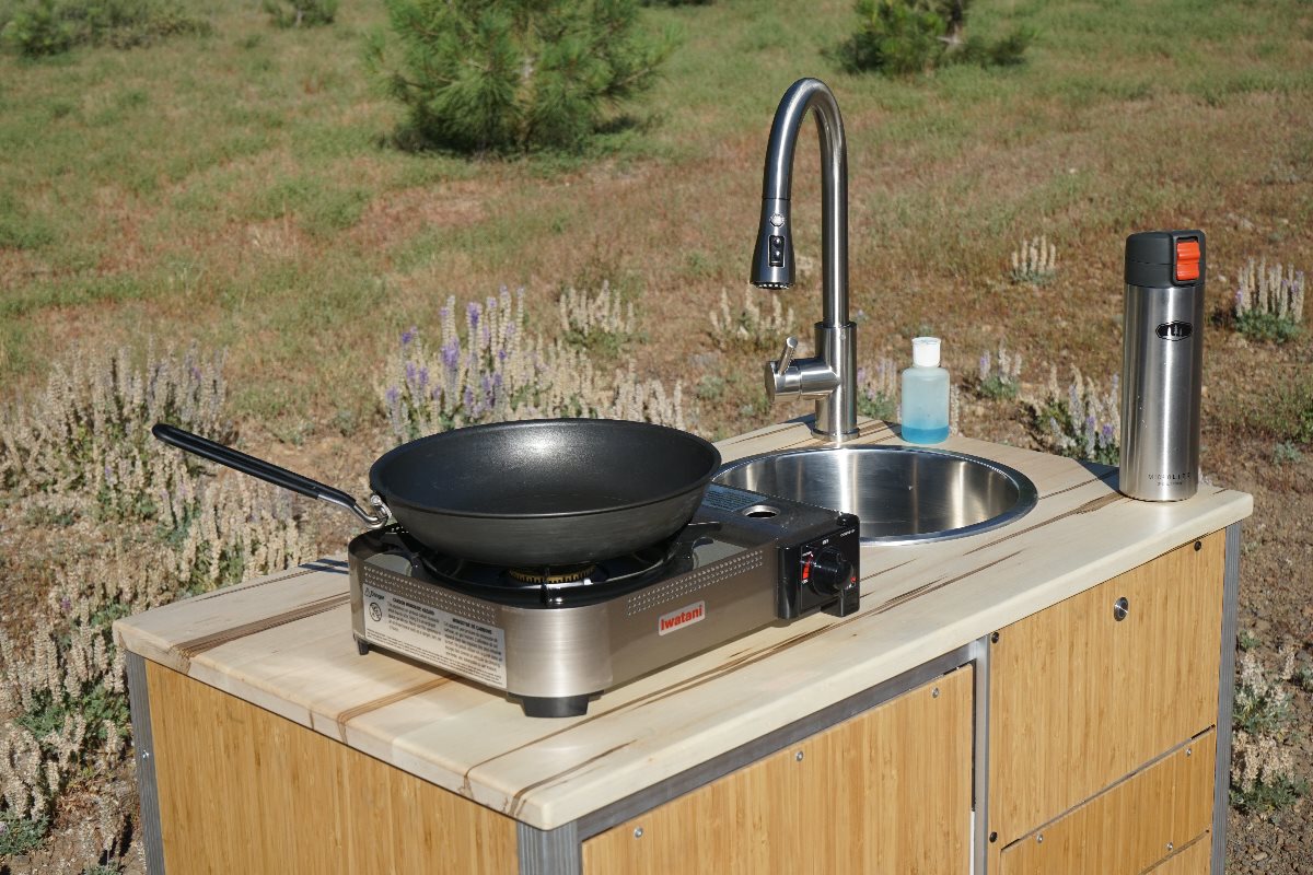 Campervan Kitchen Pod with Fridge - Trail Kitchens