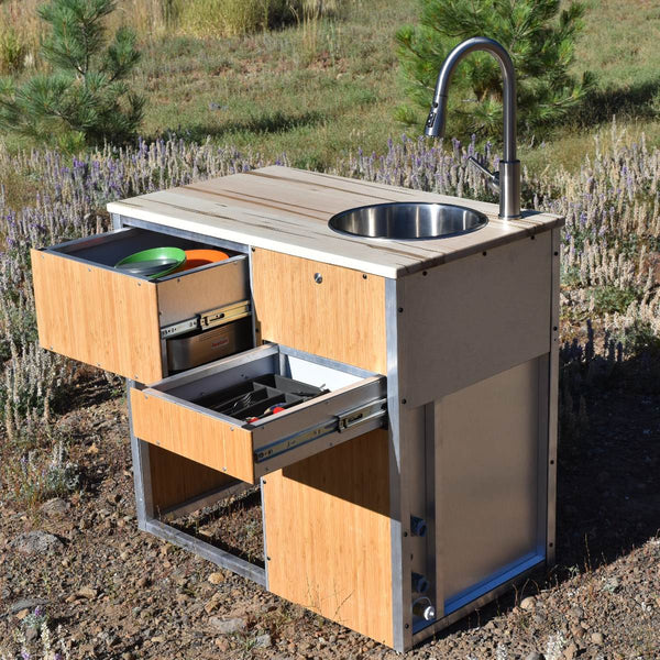 Campervan Kitchen Pod with Fridge - Trail Kitchens