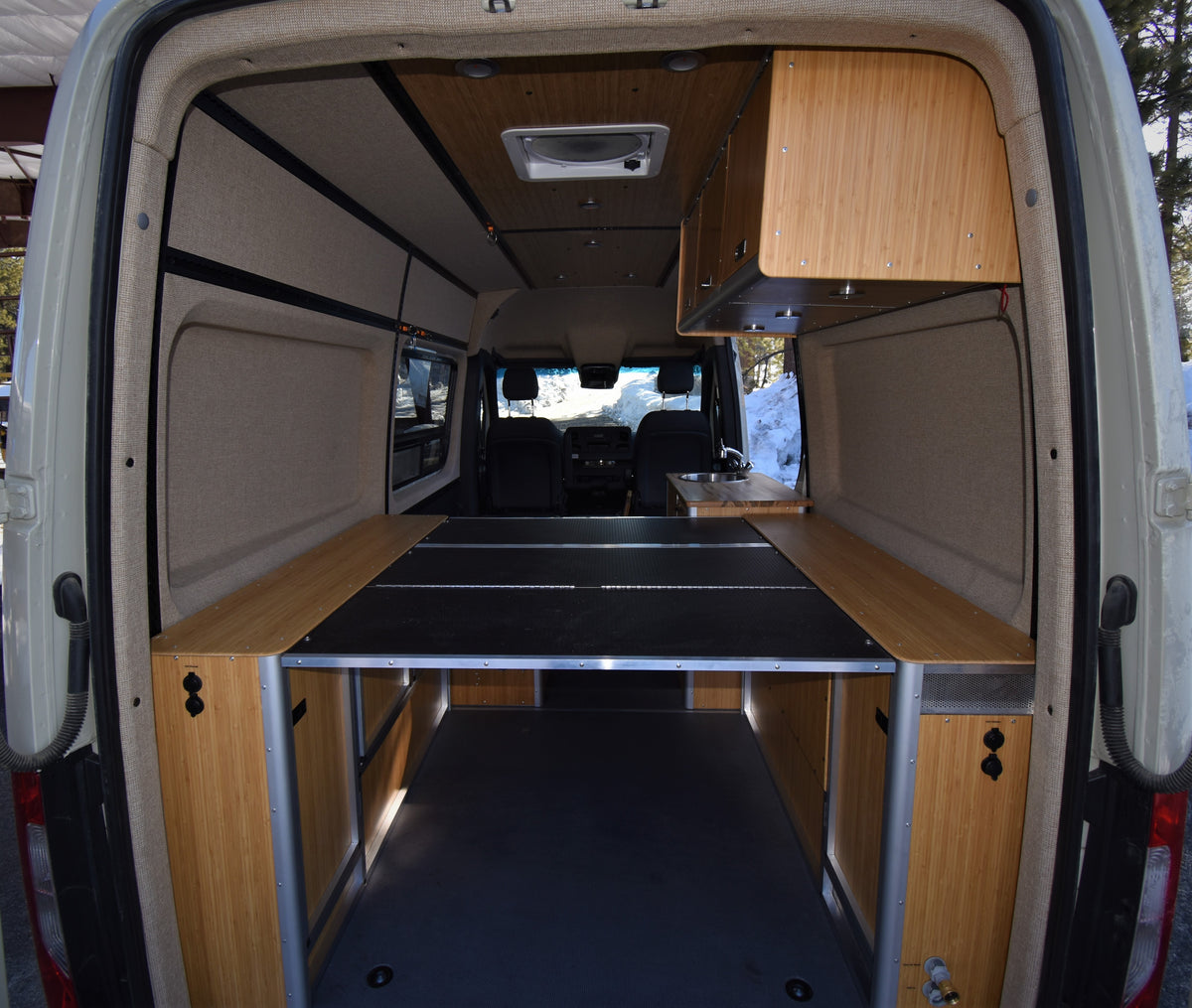 Wheel Well Cabinet Bed Panel System - Trail Kitchens